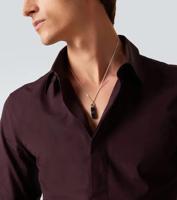 Gucci Interlocking G Sterling Pendant Necklace