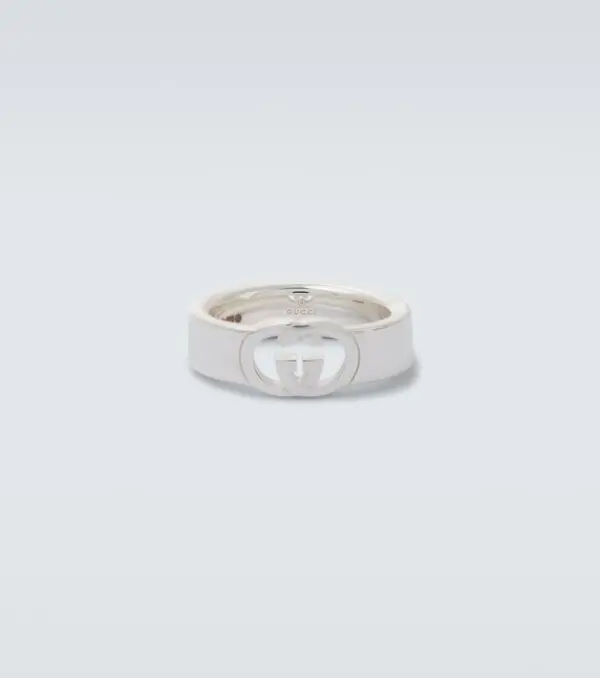 Gucci Interlocking G Sterling Ring - Silver
