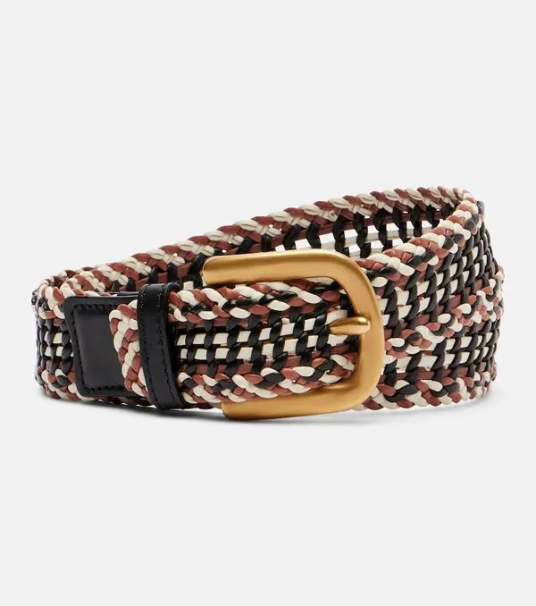 Gabriela Hearst Woven Leather Belt - Brown