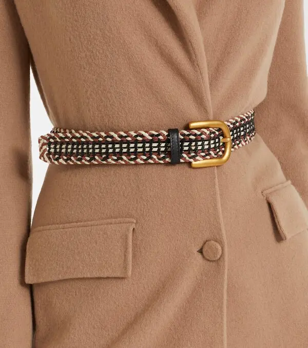 Gabriela Hearst Woven Leather Belt - Brown