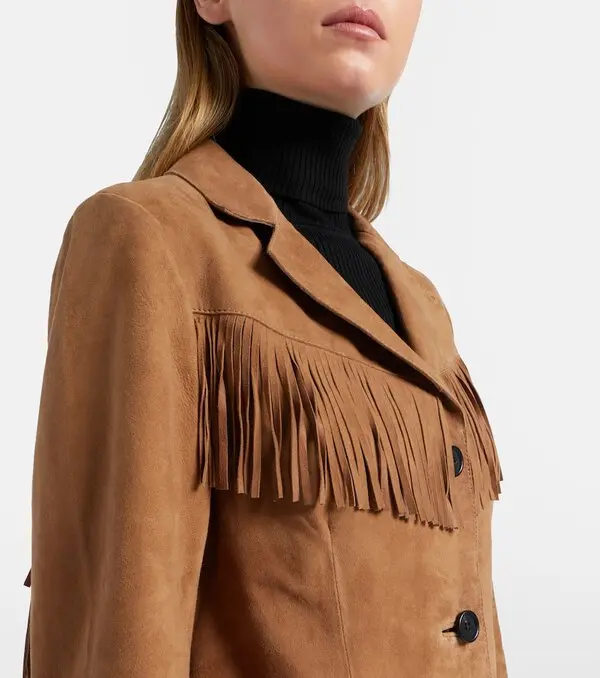Rixo Fringed Suede Jacket