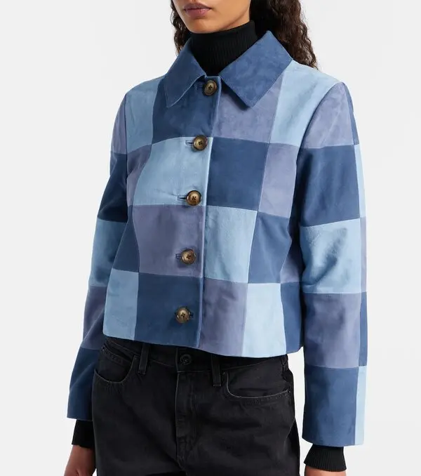 Rixo Patchwork Suede Jacket