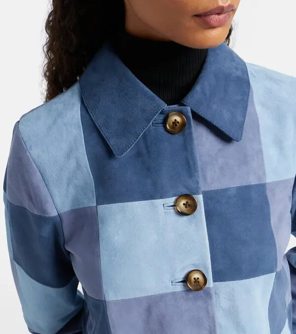 Rixo Patchwork Suede Jacket