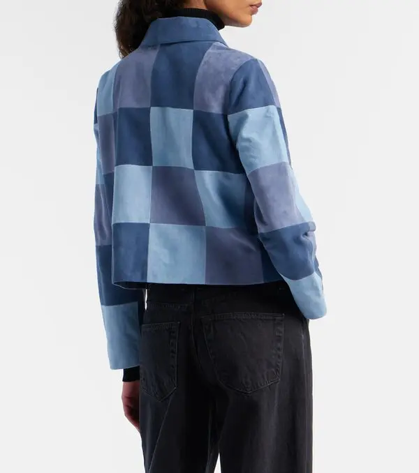 Rixo Patchwork Suede Jacket