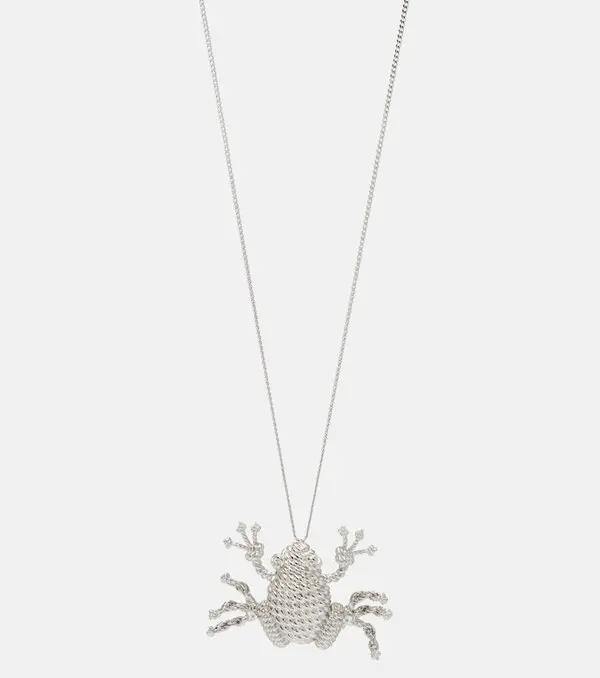 Loewe Frog Pendant Necklace - Silver