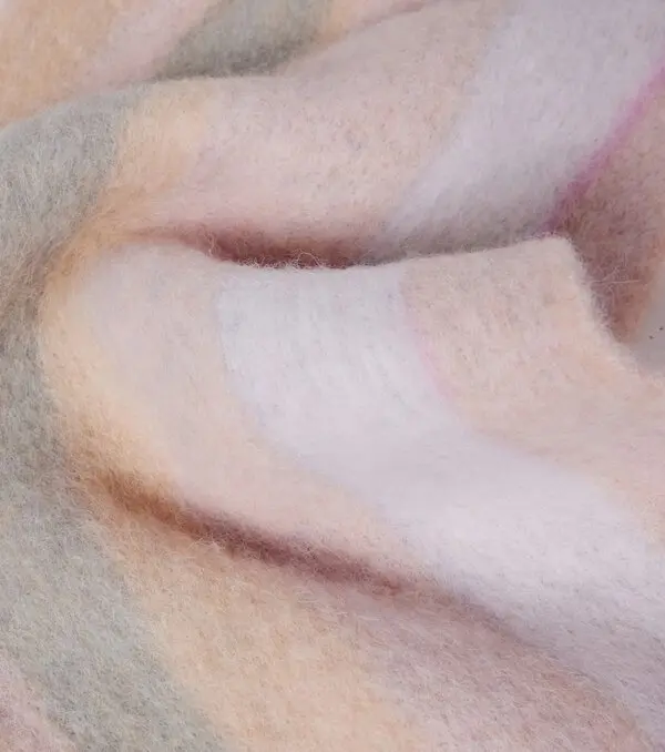 Loewe Striped Alpaca And Wool-blend Scarf - Multicoloured