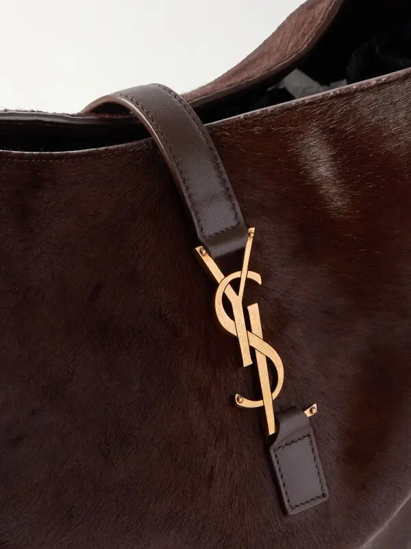 Saint Laurent Le 5 À 7 Bea Pony Hair Tote - Brown