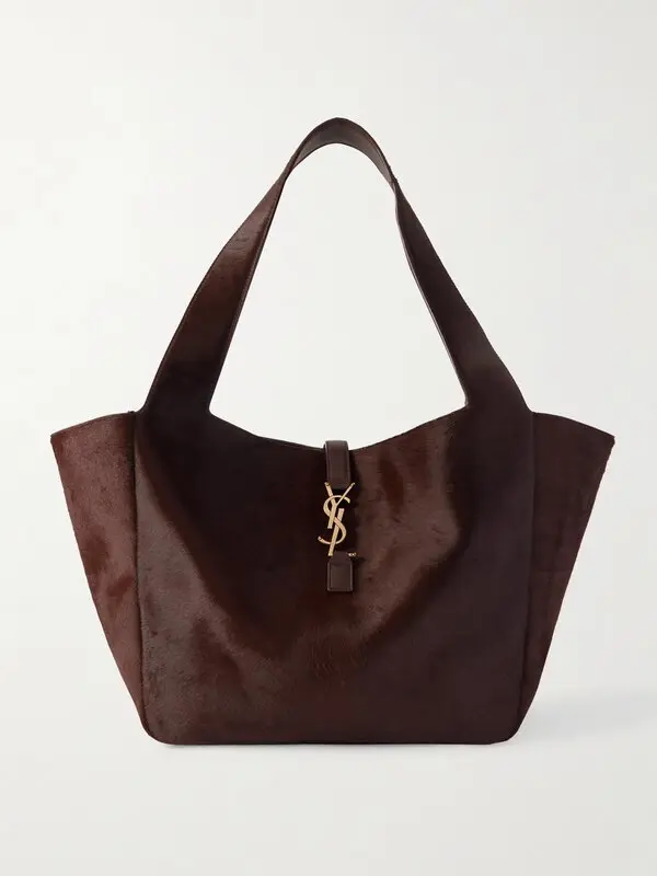 Saint Laurent Le 5 À 7 Bea Pony Hair Tote - Brown