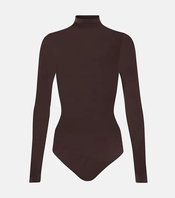 Wolford Buenos Aires Sheer Bodysuit - Brown