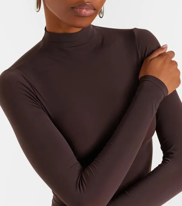 Wolford Buenos Aires Sheer Bodysuit - Brown
