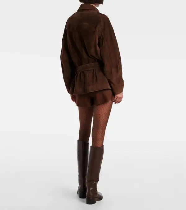 Wolford Control Polka-dot Sheer Tights - Brown