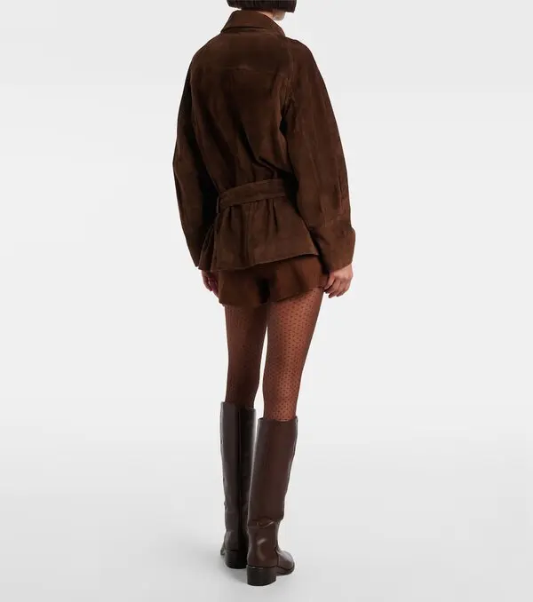Wolford Control Polka-dot Sheer Tights - Brown