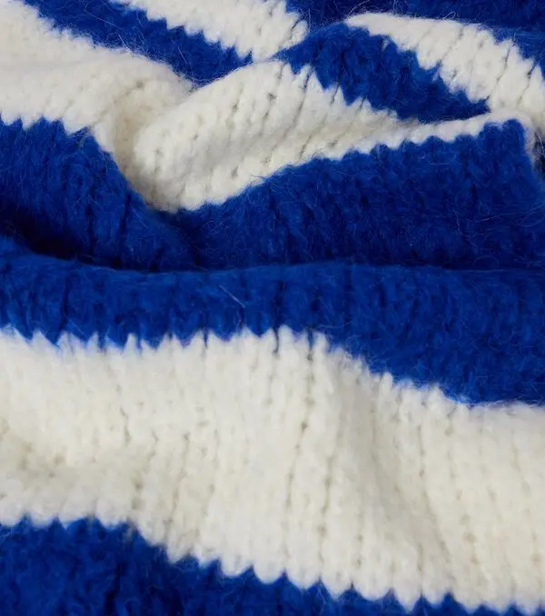 JW Anderson Striped Alpaca-blend Scarf