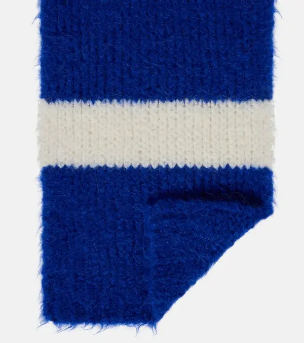 JW Anderson Striped Alpaca-blend Scarf