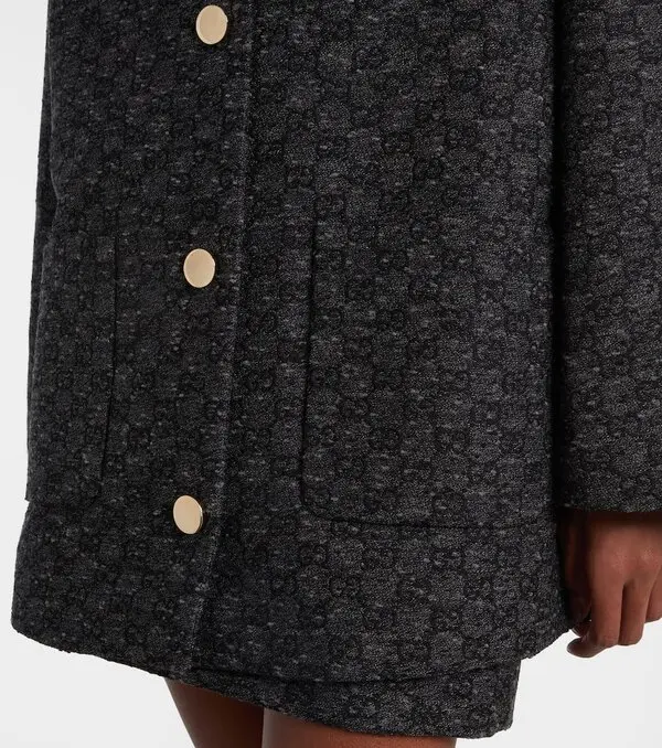 Gucci Gg Wool-blend Tweed Coat