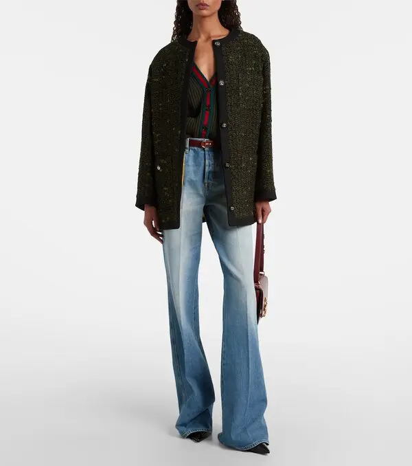 Gucci Horsebit Mid-rise Flared Jeans