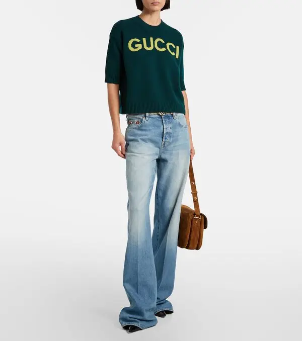 Gucci Logo Wool Top