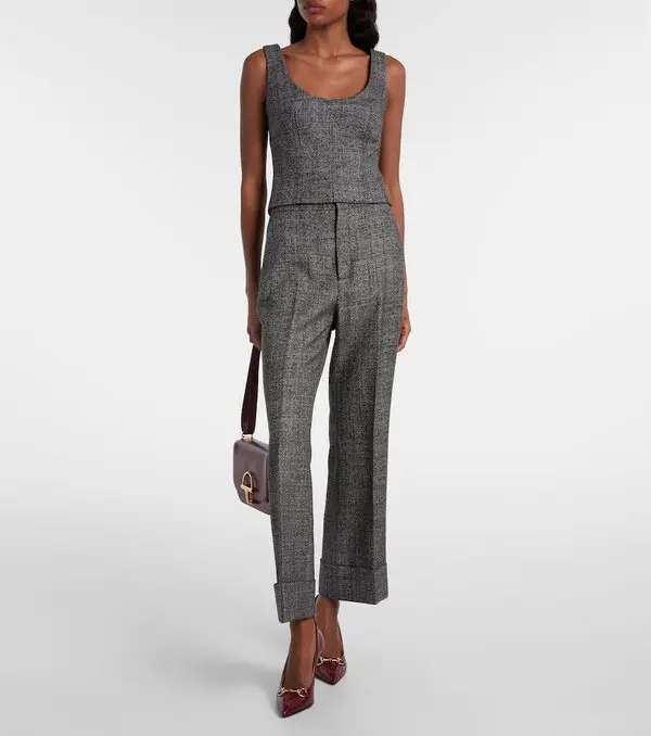 Gucci Cropped Wool Tank Top