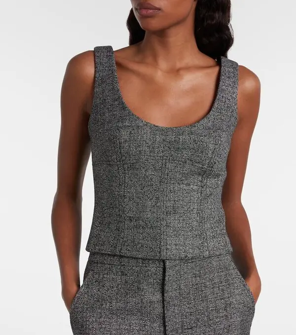 Gucci Cropped Wool Tank Top