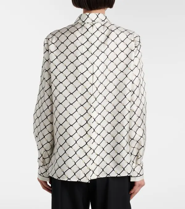 Gucci Horsebit Silk Twill Shirt