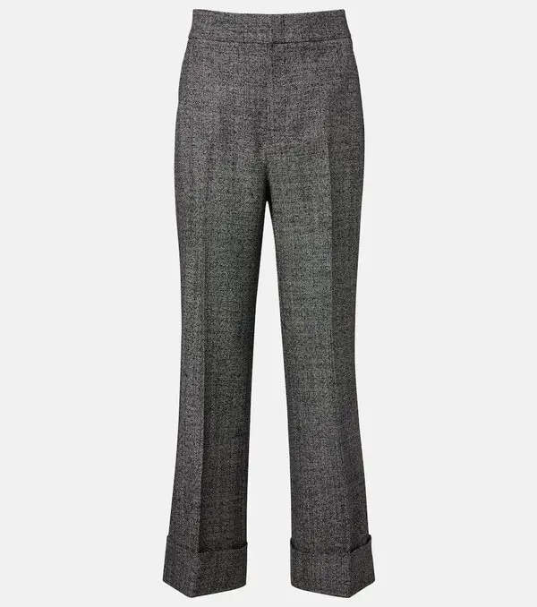 Gucci High-rise Wool Straight Pants