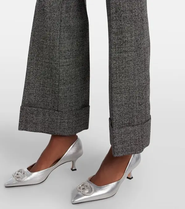 Gucci High-rise Wool Straight Pants