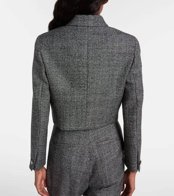 Gucci Cropped Wool Jacket - Grey
