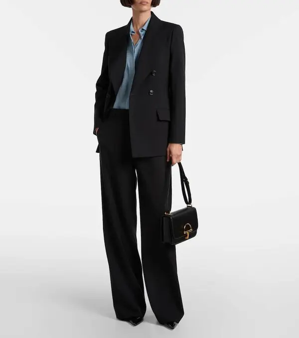 Gucci High-rise Wool Straight Pants