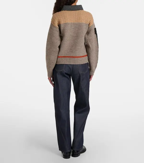 JW Anderson Embroidered High-rise Straight Jeans - Blue