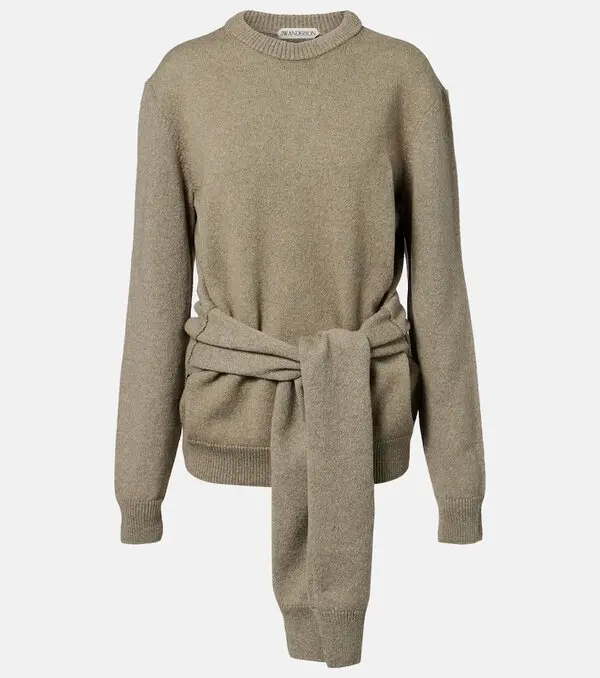 JW Anderson Wool And Cotton Sweater - Green