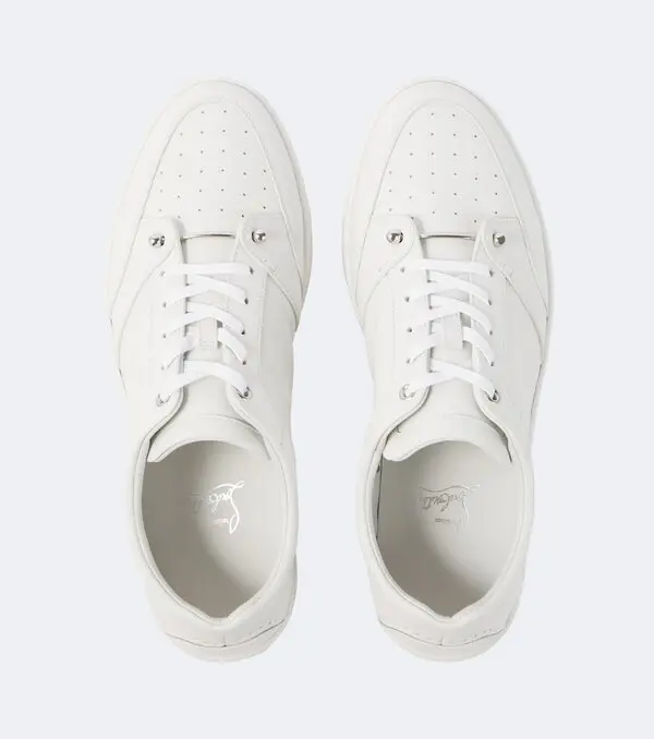 CHRISTIAN LOUBOUTIN Chambelisneak Leather Sneakers - White