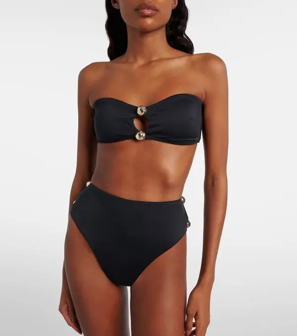 Simkhai Embellished Cutout Bikini Top