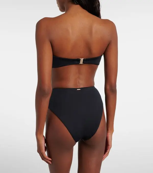 Simkhai Embellished High-rise Bikini Bottoms