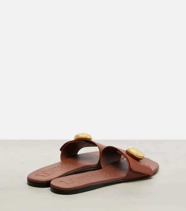 Loewe Pebble Leather Slides
