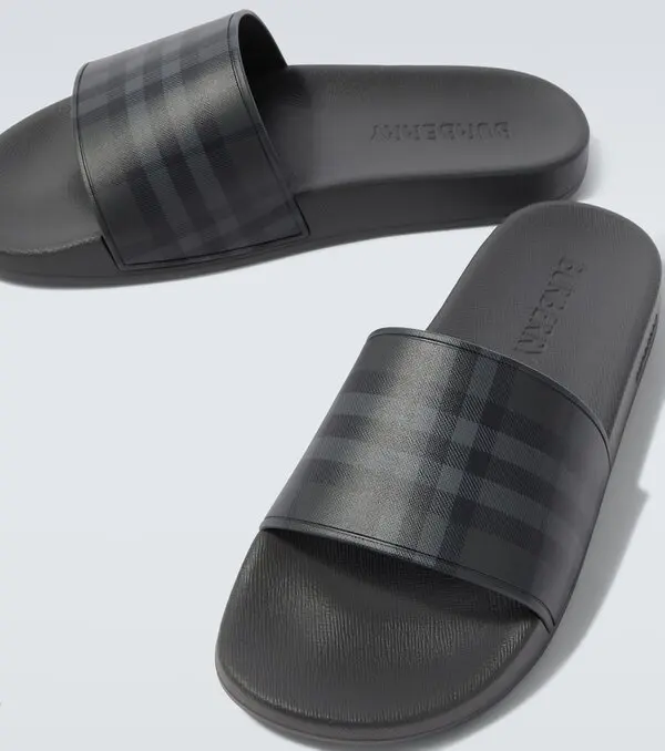 Burberry Slides Made In Italy - Grey