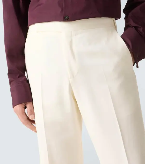 LARDINI High-rise Slim Pants