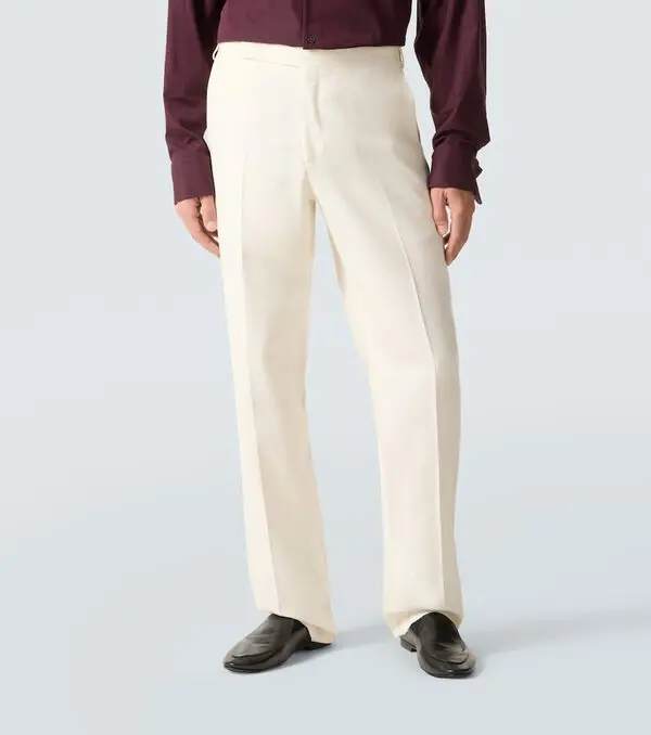 LARDINI High-rise Slim Pants