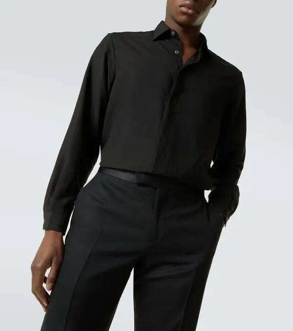 LARDINI Tencel And Linen Shirt
