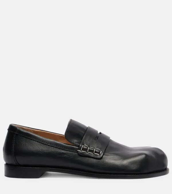 JW Anderson Calf Leather Loafers - Black