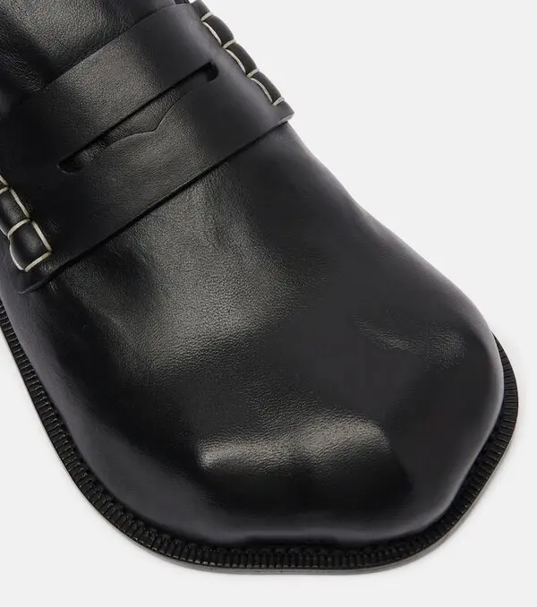 JW Anderson Calf Leather Loafers - Black