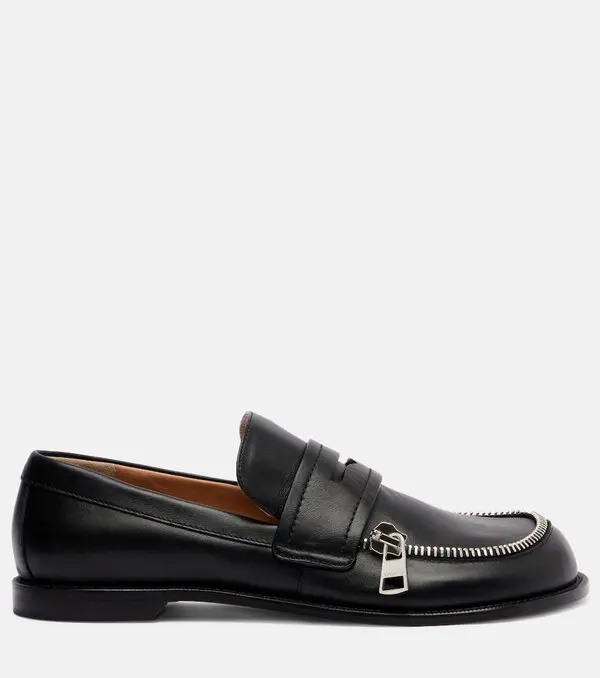 JW Anderson Leather Loafers - Black