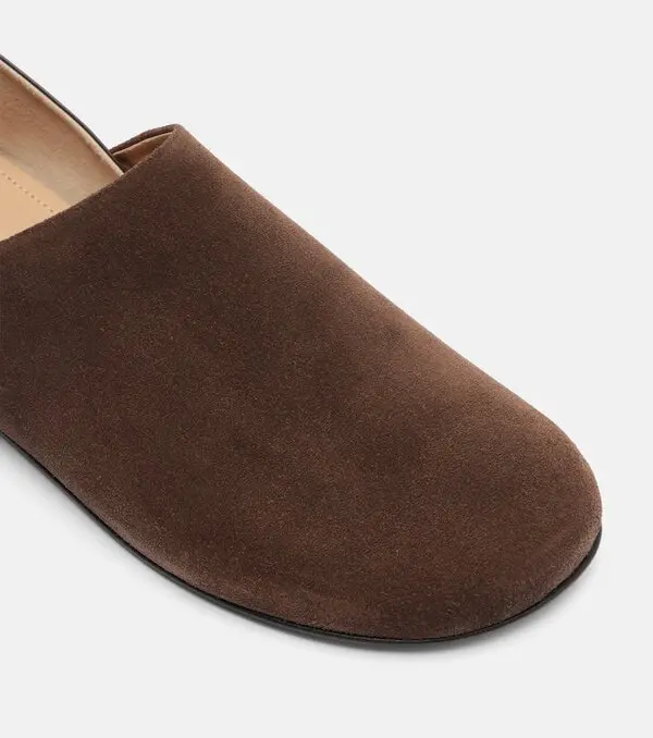 JW Anderson Leather-trimmed Suede Slip-on Shoes - Brown