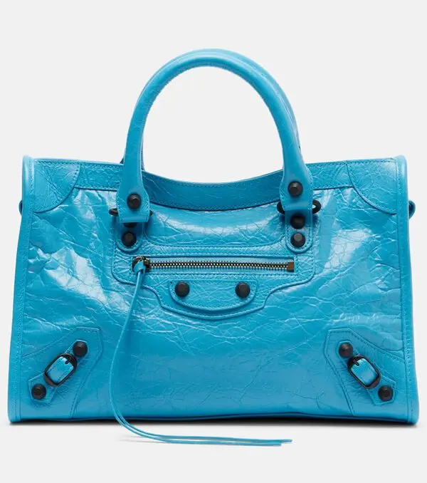 Balenciaga Le City Small Leather Tote Bag
