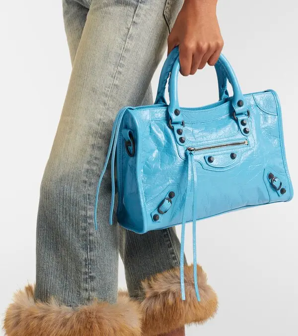 Balenciaga Le City Small Leather Tote Bag