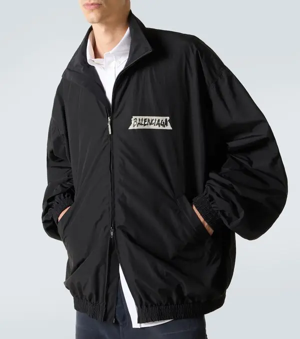 Balenciaga Masking Tape Cotton-blend Track Jacket