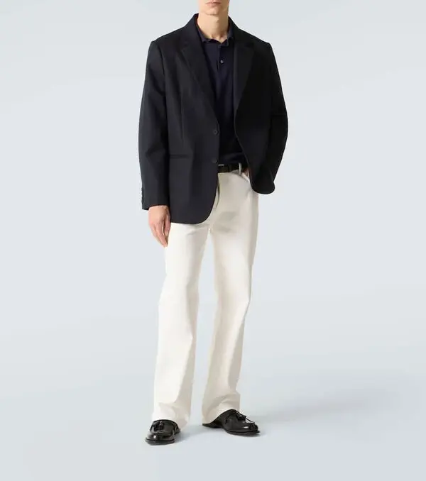 LARDINI Cotton Pique Polo Shirt