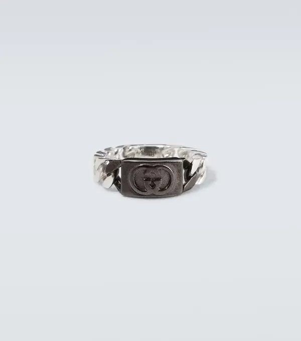 Gucci Interlocking G Sterling Ring - Silver
