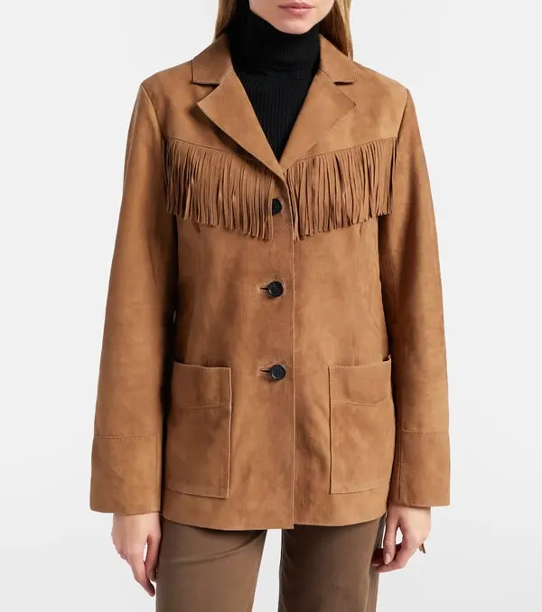 Rixo Fringed Suede Jacket