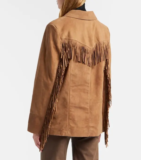 Rixo Fringed Suede Jacket