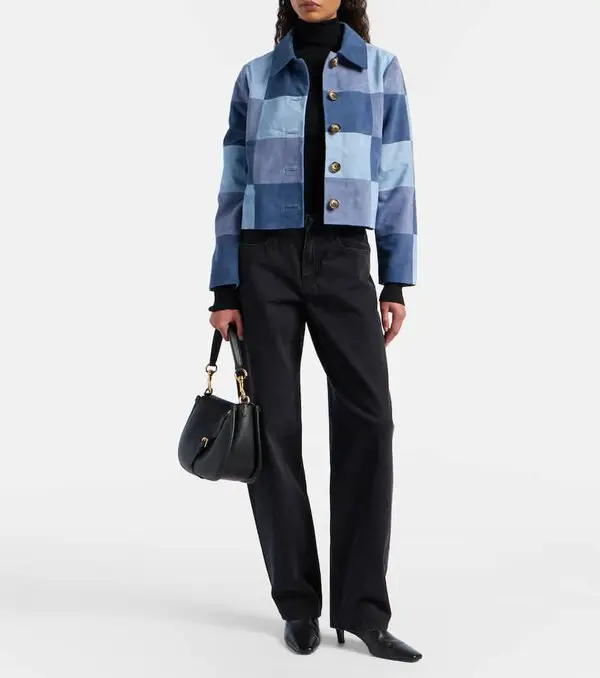 Rixo Patchwork Suede Jacket